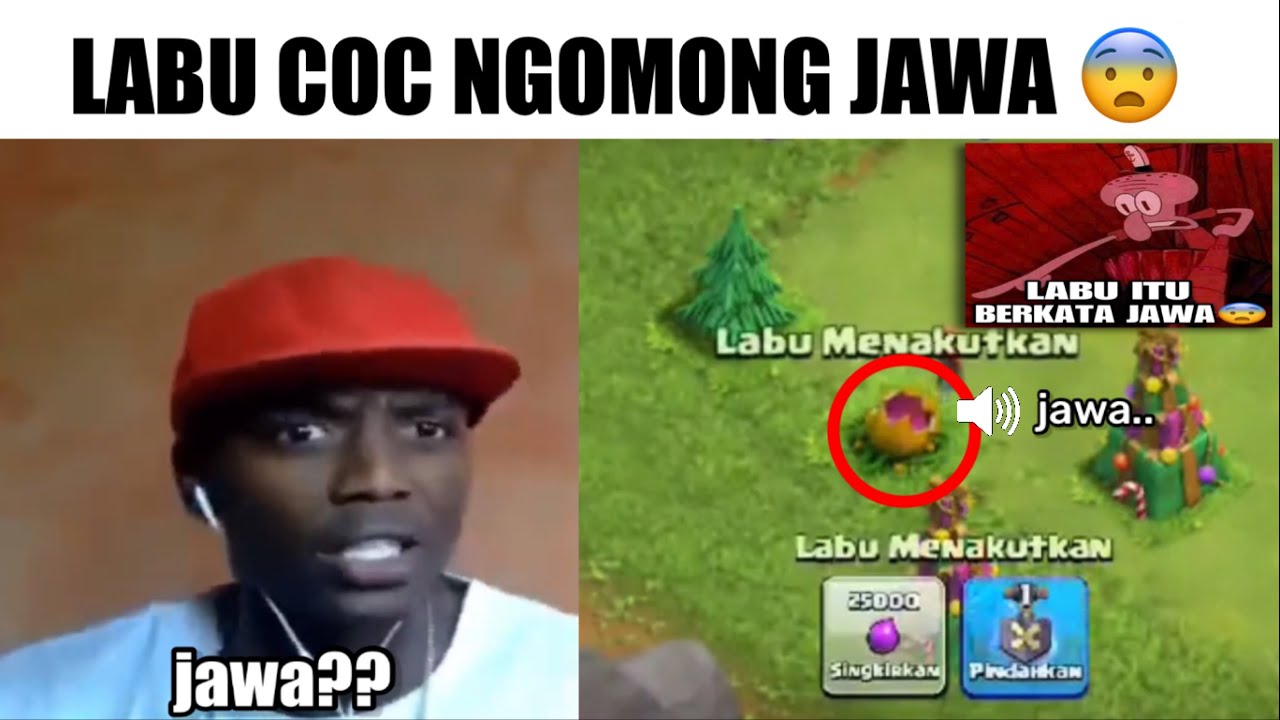 Labu COC Teriak Jawa😨… - YouTube