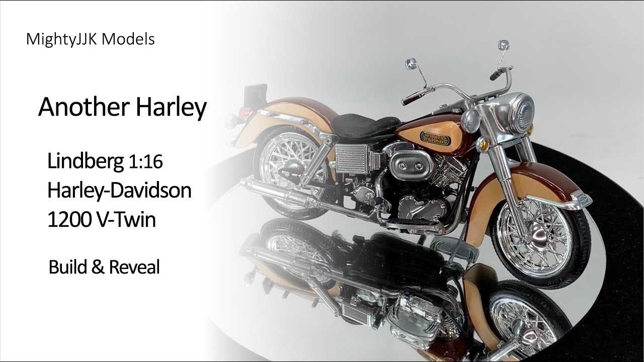 Harley Davidson 1200 V-Twin - Lindberg 1/16 Kit - YouTube