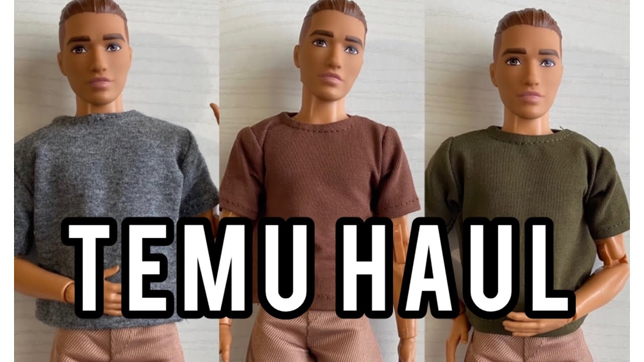 Temu Haul Shirts for Ken Dolls and Barbie Dolls Review - YouTube