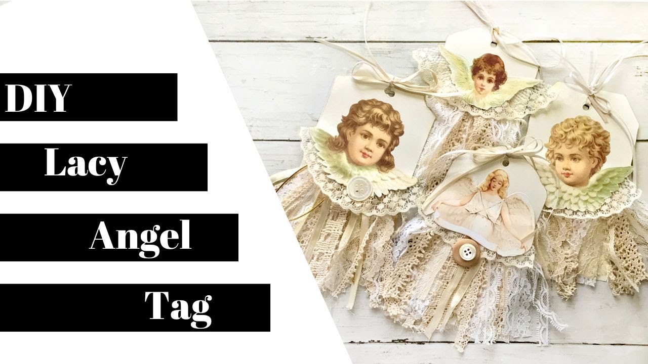 DIY Lacy Angel Tag by Rebecca E. Parsons! - YouTube
