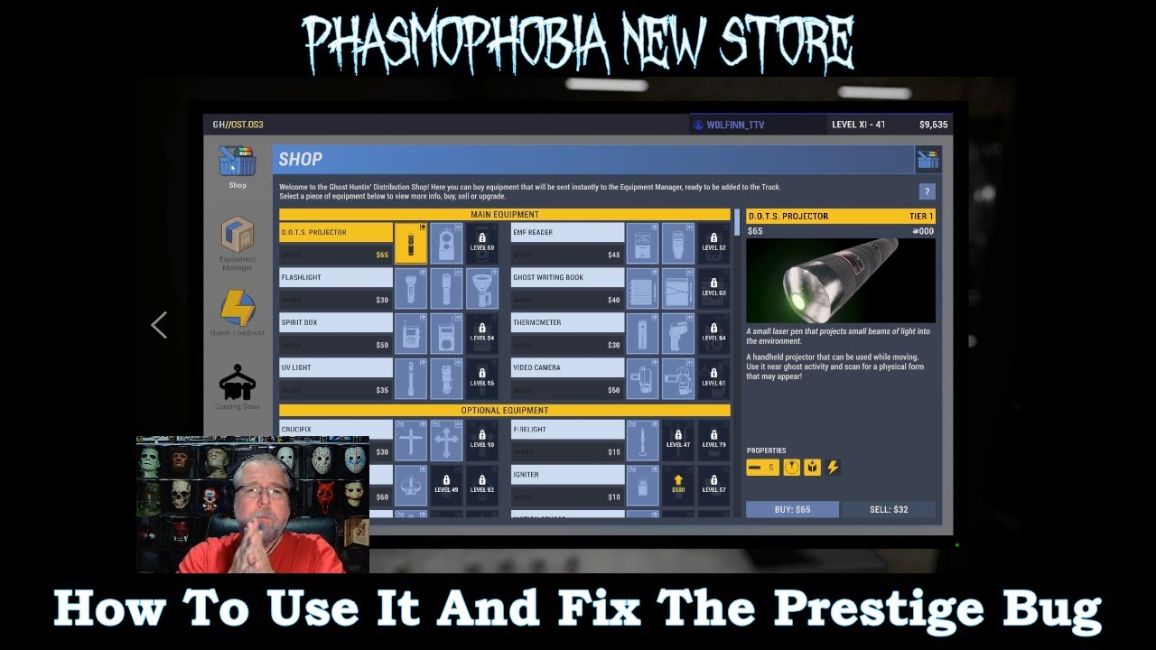 Phasmophobia New Store - How To Use It And Fix The Prestige Bug - YouTube