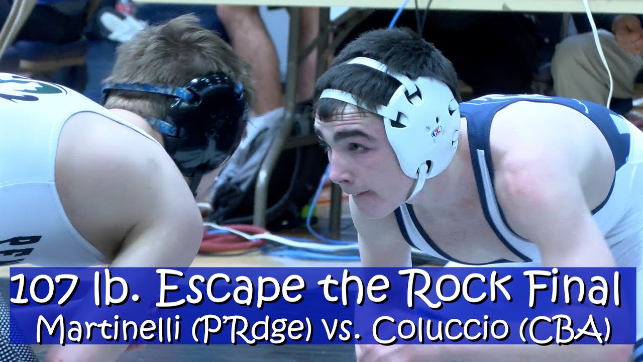 Escape the Rock 107 lb. Final | Killian Coluccio (CBA) vs. Colby ...