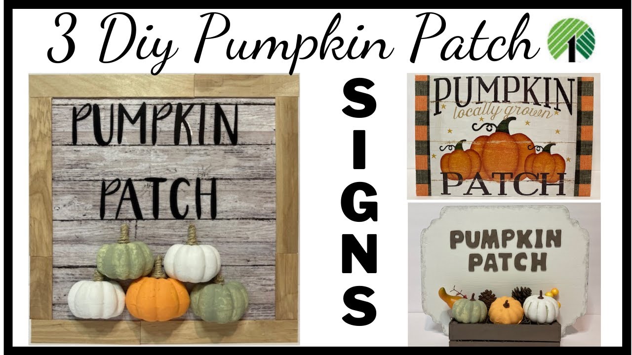 3 Fall Diy Signs/Dollar Tree/Fall Decor 2020 - YouTube