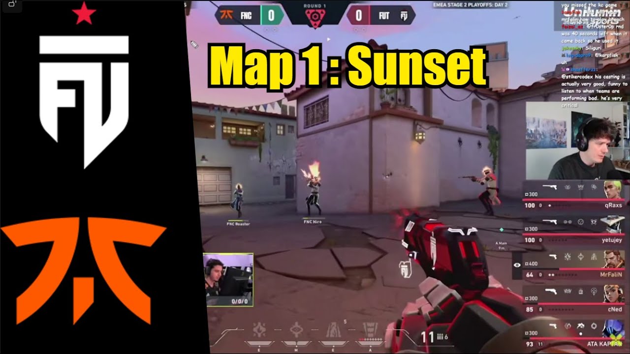 Sliggytv reacts to FUT vs FNC | Map 1 | Champions Tour 2024: EMEA Stage ...