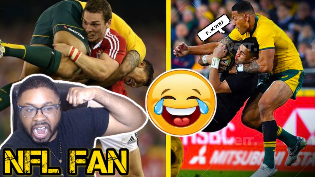 When Rugby Steppers Humiliated Opponents Reaction | NFL Fan Reacting to ...
