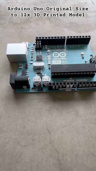 Arduino Uno 3D Printed 12X Model - YouTube