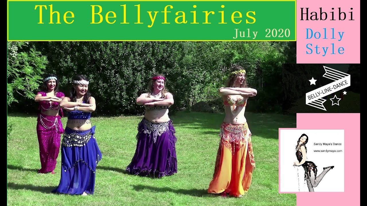 The Bellyfairies dancing Sandy Maya's Belly-Line-Dance to Habibi - YouTube