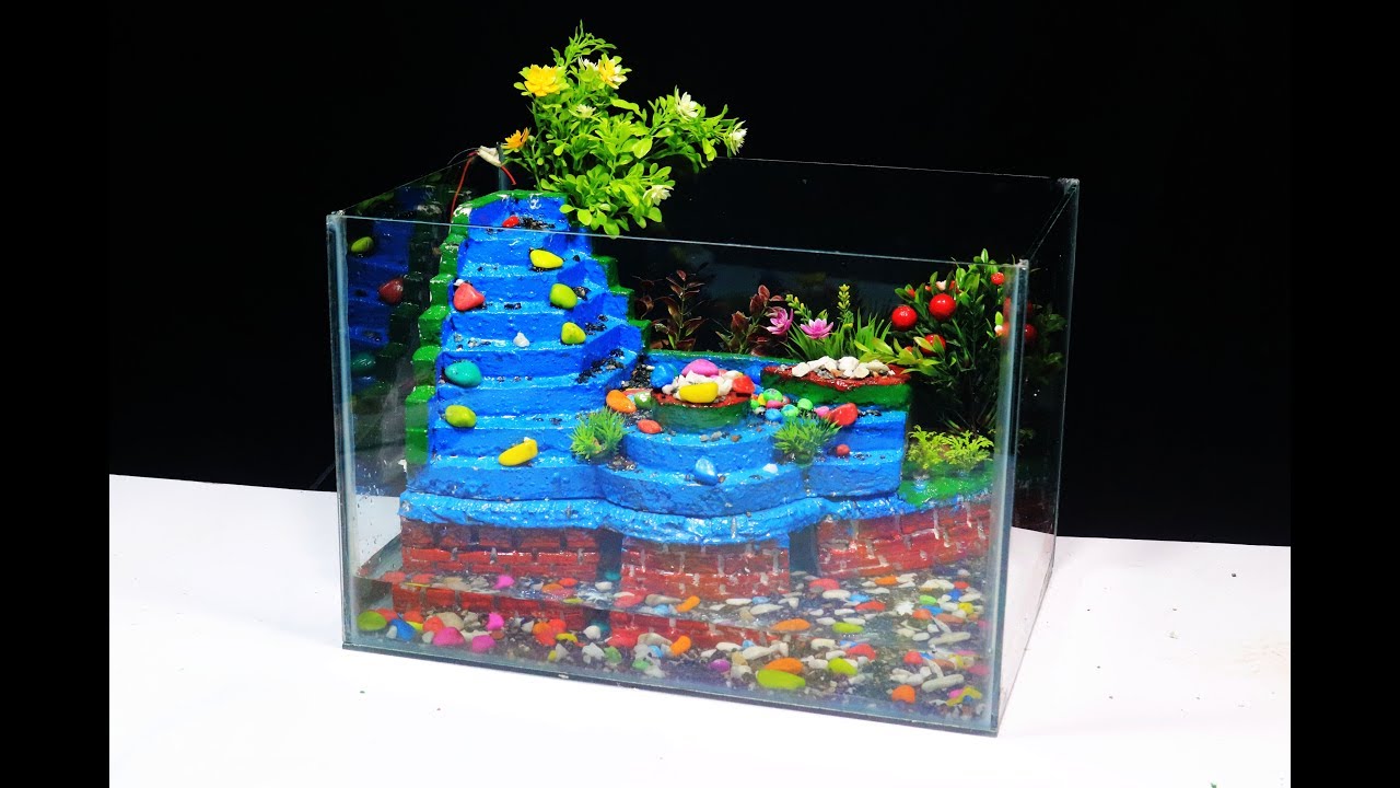 Making An Aquaterrarium Awesome Cement Waterfall Aquarium At Home YouTube making-an-aquaterrarium-awesome-cement-waterfall-aquarium-at-home-youtube