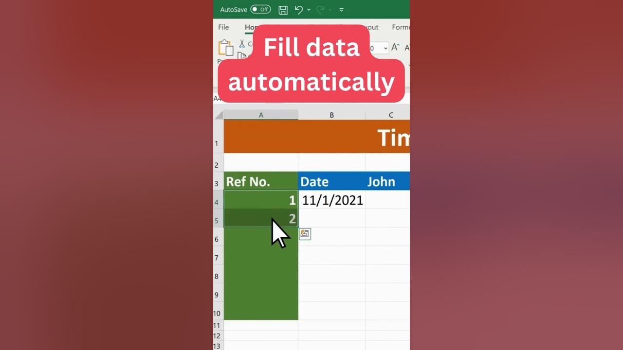 How to use AutoFill in Excel - YouTube