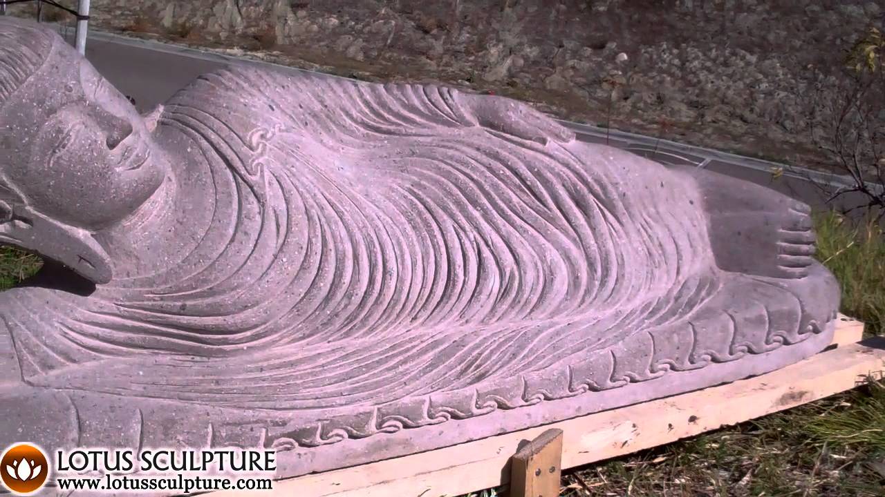 Stone Reclining Buddha Statue, Garden Laying Buddha www.lotussculpture ...