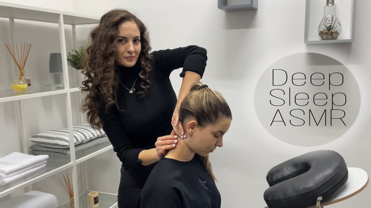 Asmr Relaxing Head Massage For Deep Sleep In The Chair Youtube