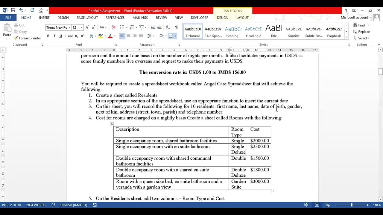 Using Computer Applications: Excel Project | Part 1 - YouTube