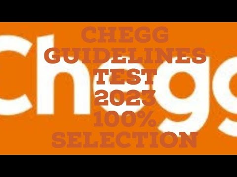 Chegg guideline test 2023 with proof - YouTube