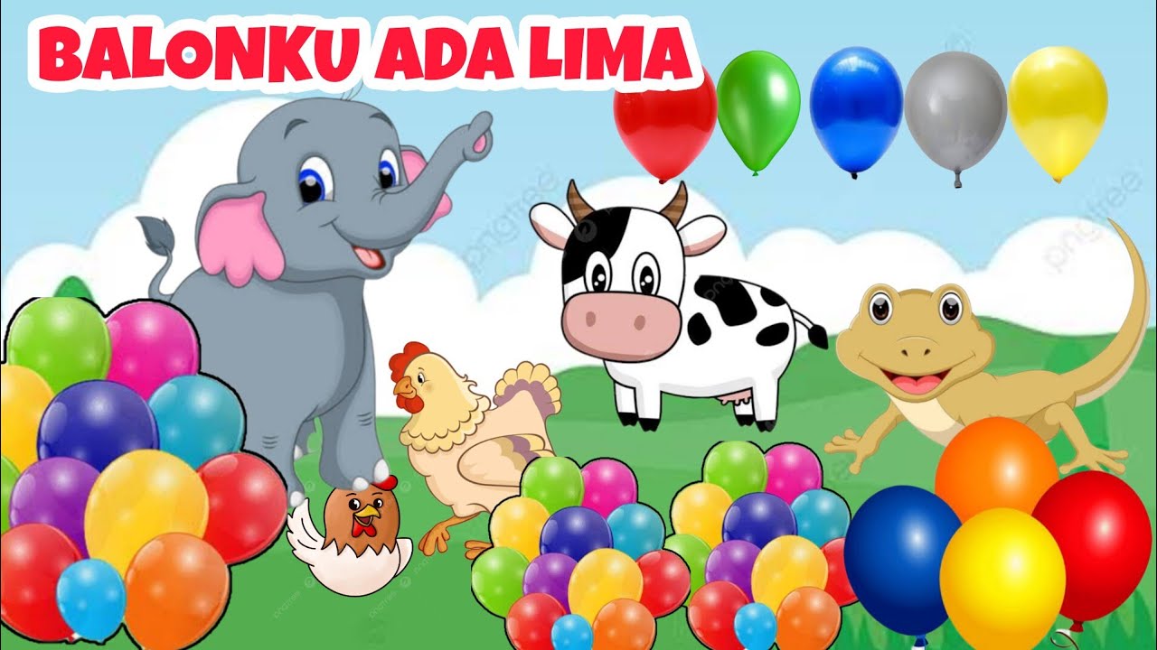 LAGU BALONKU | LAGU ANAK POPULER | BALONKU ADA LIMA - YouTube