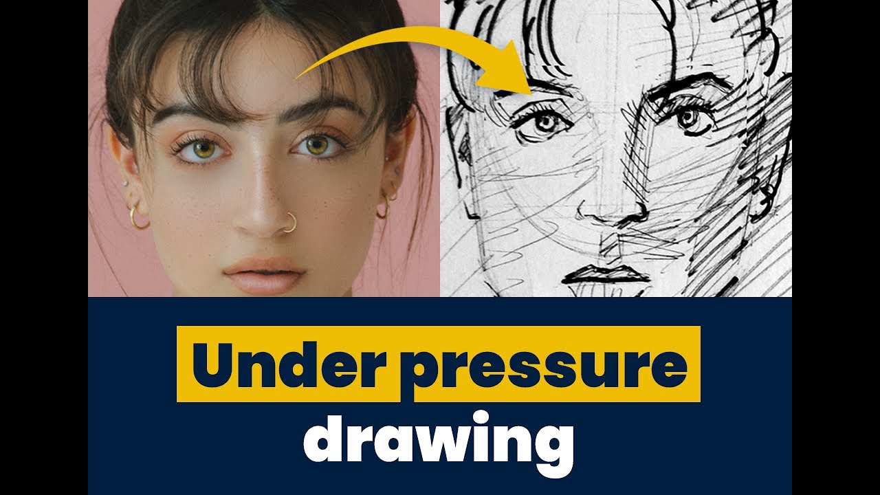Portrait Drawing Challenge In 5 Minutes - Timed Portrait Drawing! 🔥 ...