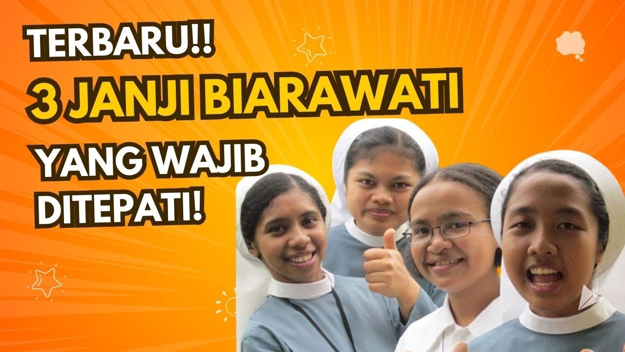 3 JANJI BIARAWATI YANG WAJIB DITEPATI DAN MESTI SELALU DIBAHARUI #suster #biarawati #omk # ...