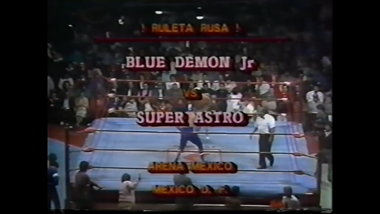 Super Astro vs Blue Demon Jr. | Mano a Mano Arena Mexico CMLL 60 FPS ...
