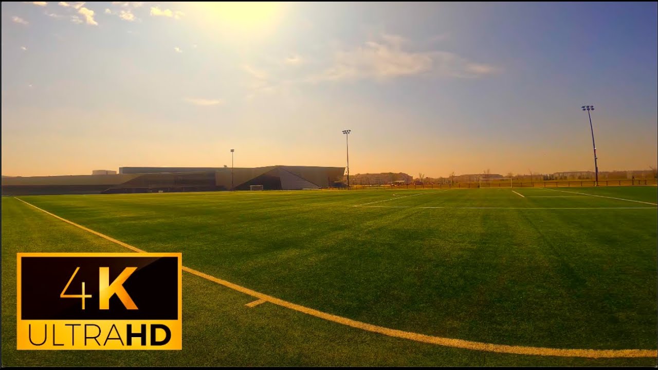 Sunny Football Pitch w\ Plane Sounds and Birds Chirping |Sport Ambience ...