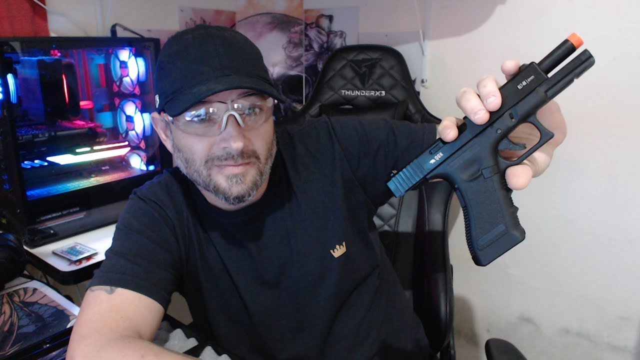 Pistola Airsoft QGK - Army armament R17 GBB - YouTube