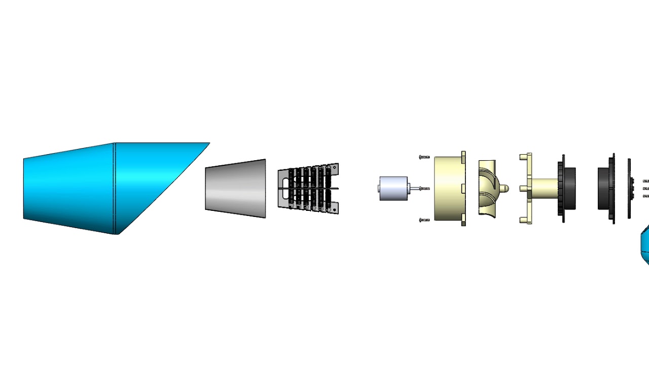 ME265 Hair Dryer Exploded View - YouTube