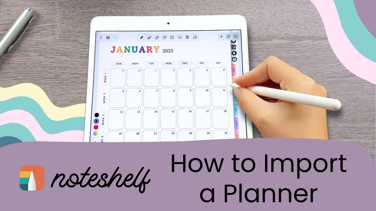 How to Import Your Planner into Noteshelf | Beginner's Guide - YouTube