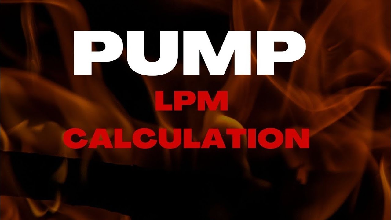 How to calculate fire water discharge LPM || Fire Pump LPM - YouTube