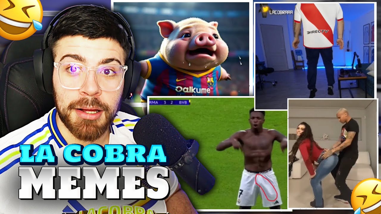 🤣LA COBRA reacciona A MEMES DEL DISCORD | POTS PARTIDO DE RIVER|🐷🔴🔵 ...