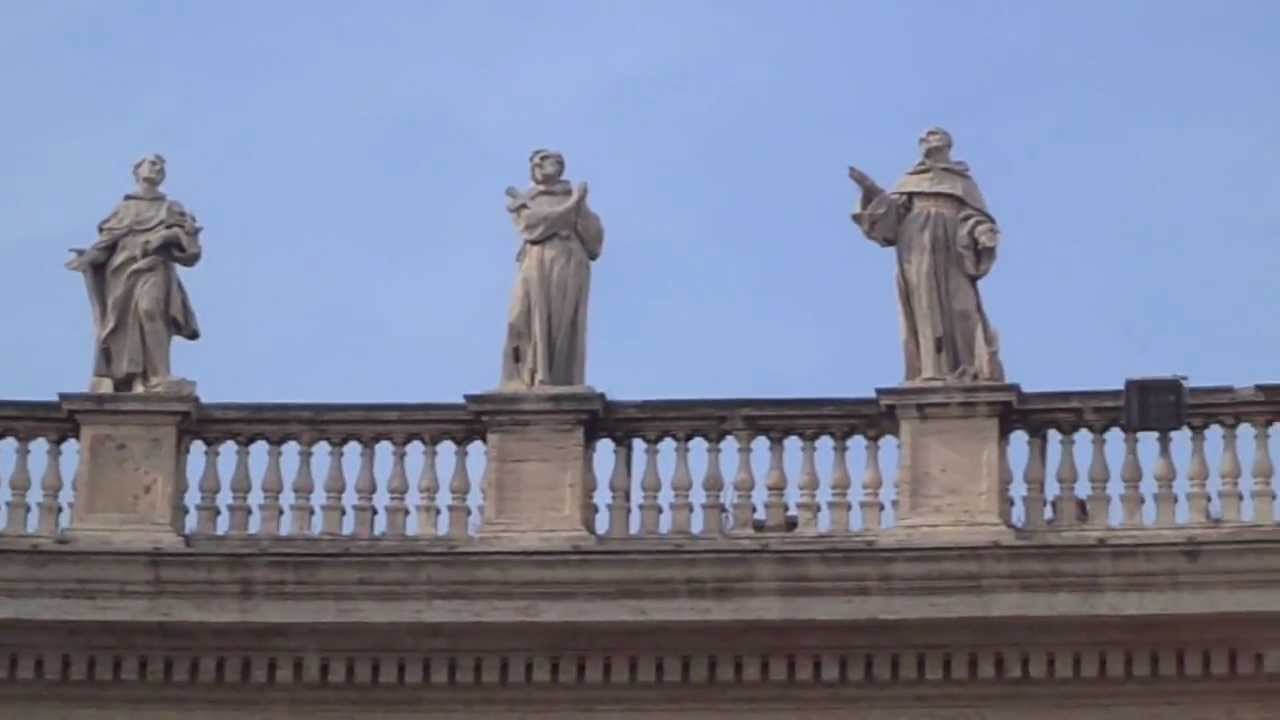 Statues Around Vatican City - YouTube