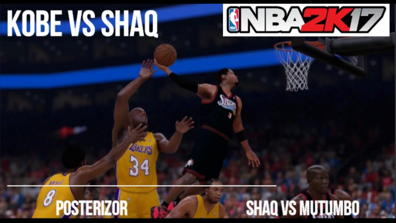 NBA 2K17 | LEGENDS | KOBE VS IVERSON |LA Lakers (00-01) Vs 76'ers (00 ...