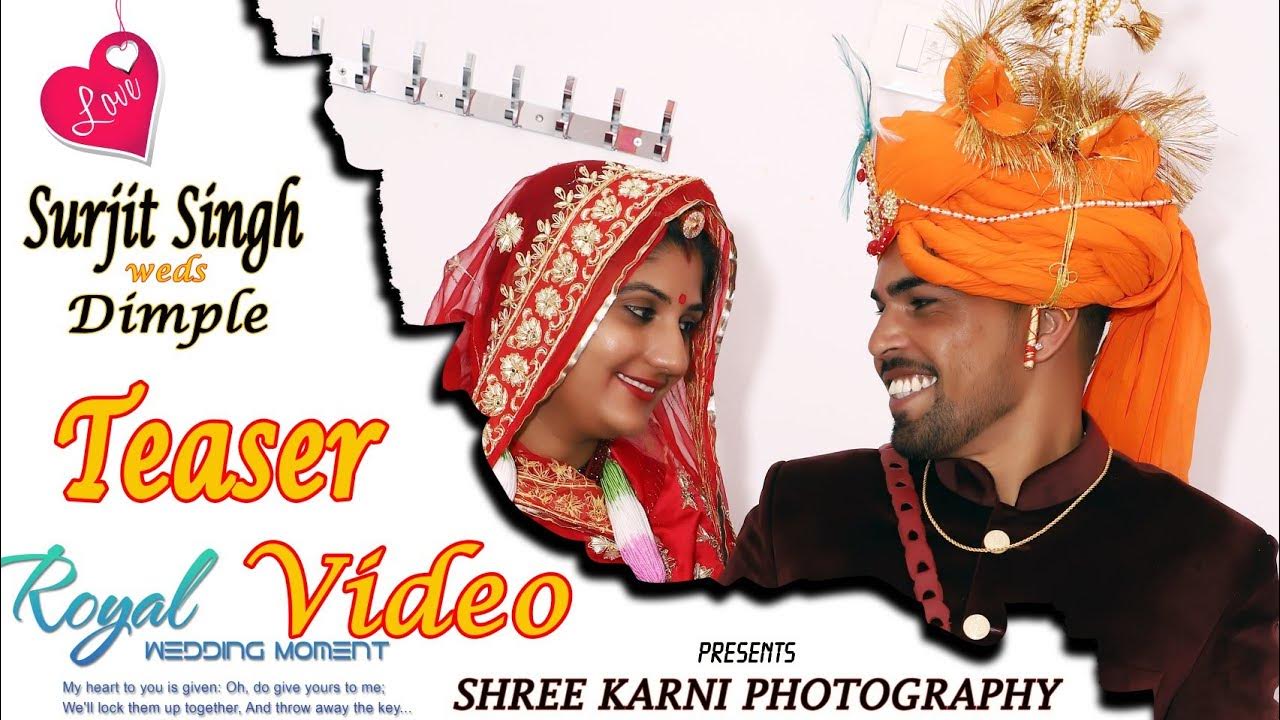 Rajputana Wedding Teaser 2023 ll Surjit Singh weds Dimple Kanwar ll Thi.-Surajgarh ll Shadi ...