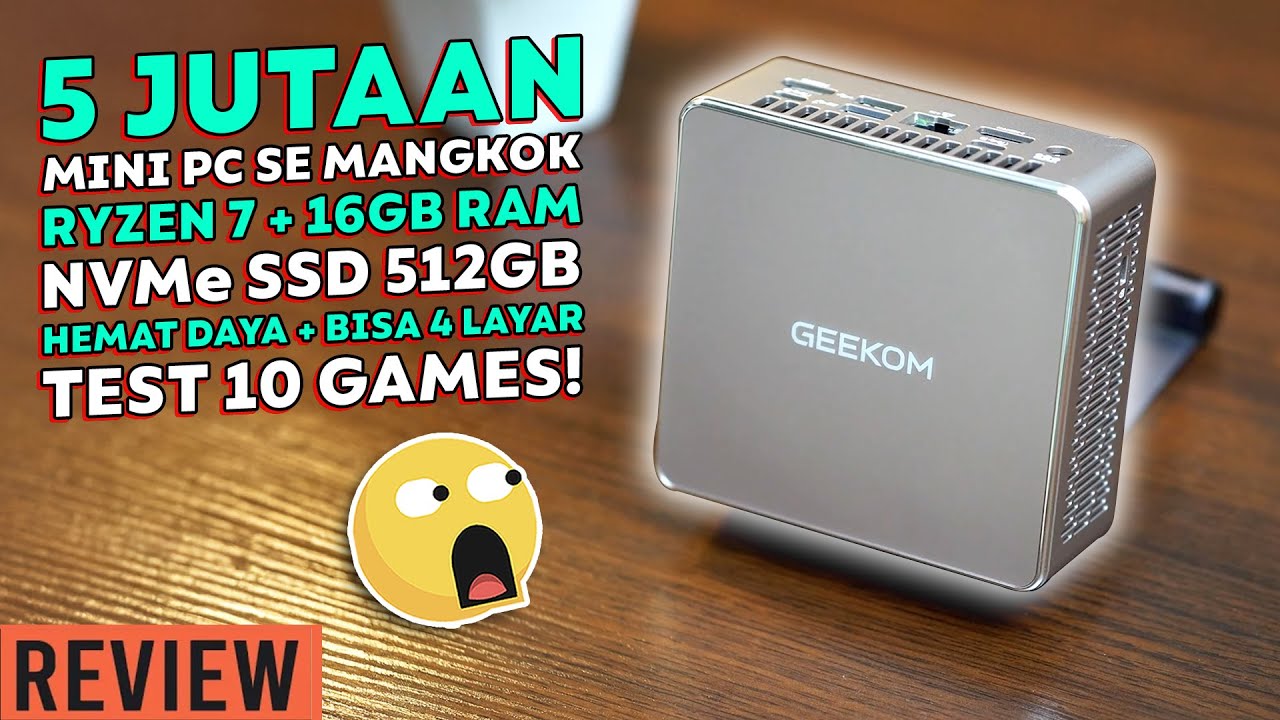 5 JUTA! Mini PC Ryzen 7, RAM 16GB + SSD 512GB, Bisa 4 Layar! Review ...
