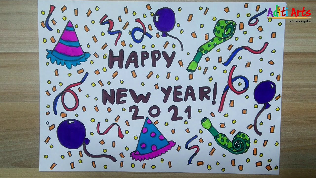 Year Rewind Drawings | Year Rewind 2020 | Happy New Year 2021 | 2020 ...