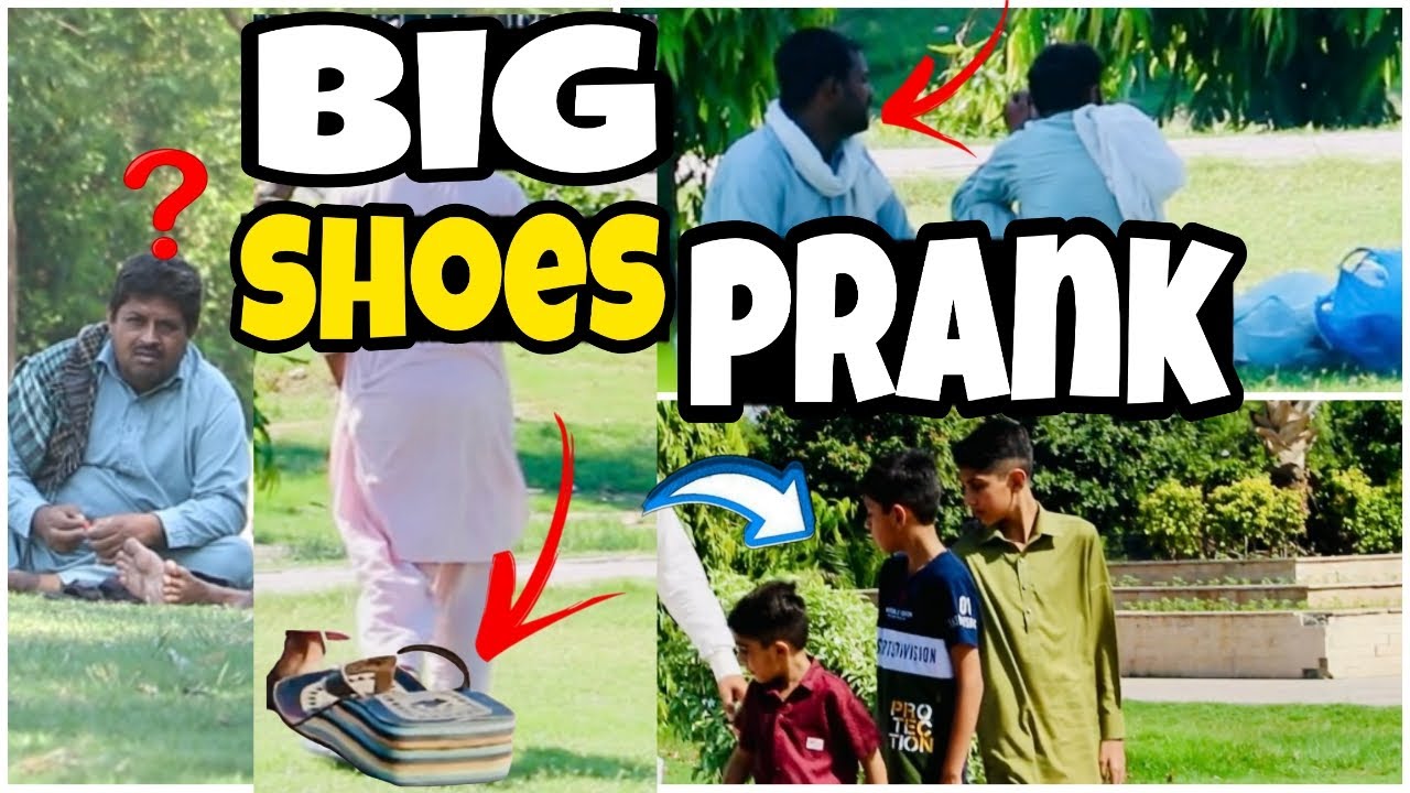 I Tried The Giant Shoe Prank - YouTube