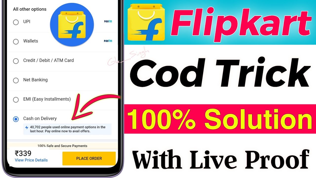 Flipkart Se Product Cod Me Kaise Le || Flipkart 100% Cod Trick 2021 ...