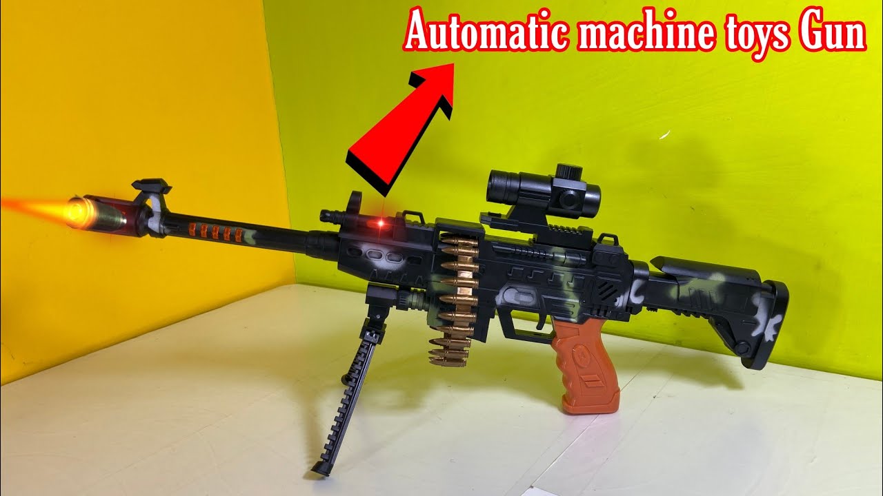 Army Style Machine Toy Gun Unboxing & Testing - The Tricky mine # ...