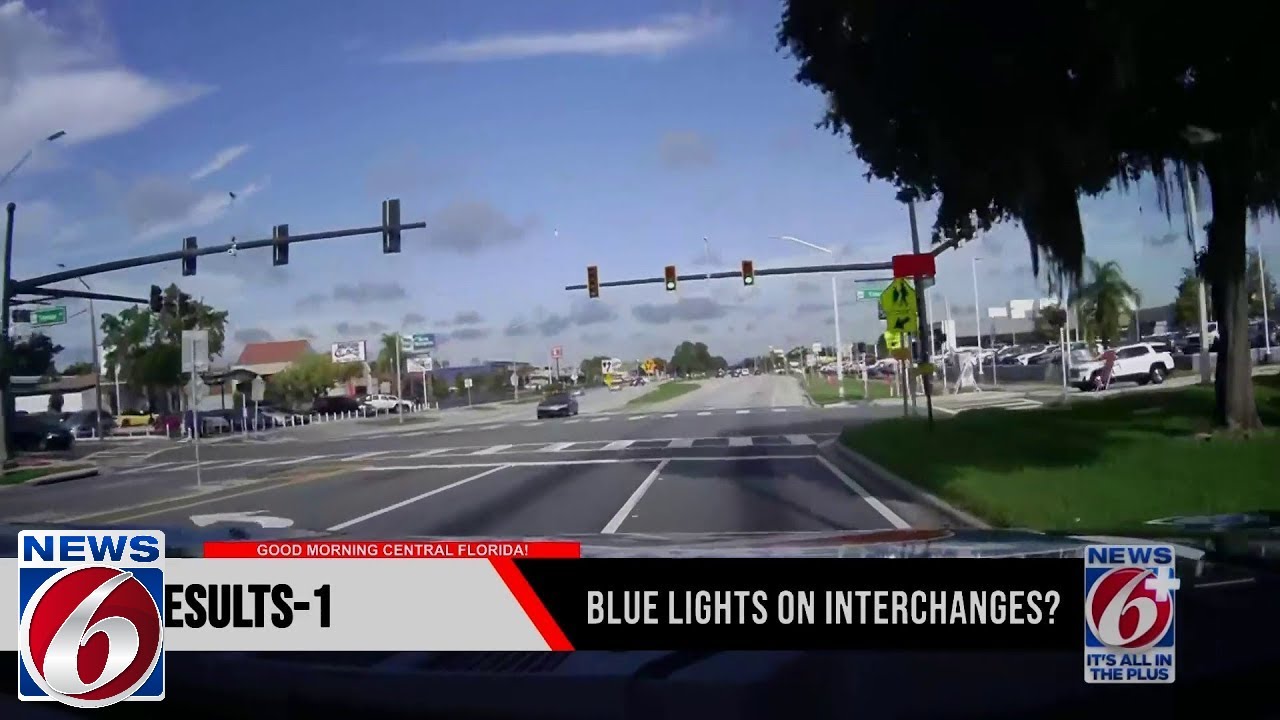 Blue lights on top of traffic signals? Here’s what they mean - YouTube