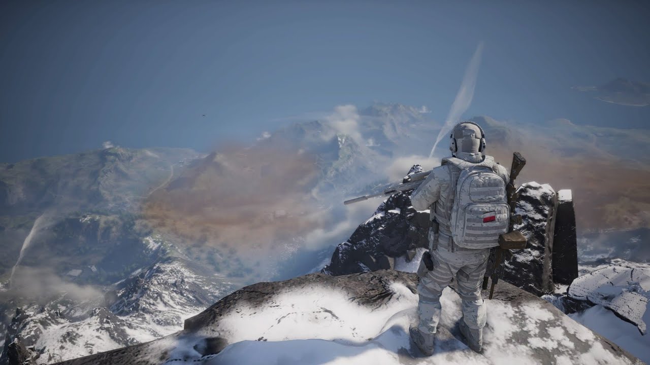 Landscape from the highest point in Tom Clancy Ghost Recon Breakpoint ...