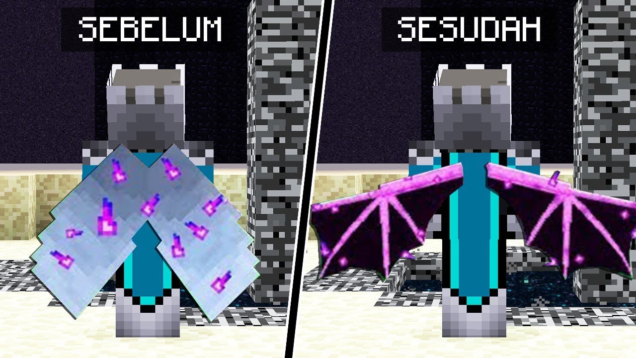 RAHASIA CARA BIKIN SAYAP ENDER DRAGON MASA DEPAN DI MINECRAFT! - YouTube