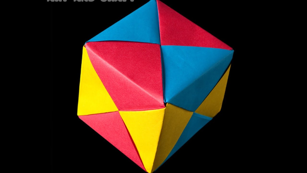 How to make Origami cubic box | Strong Box | Art and Craft - YouTube