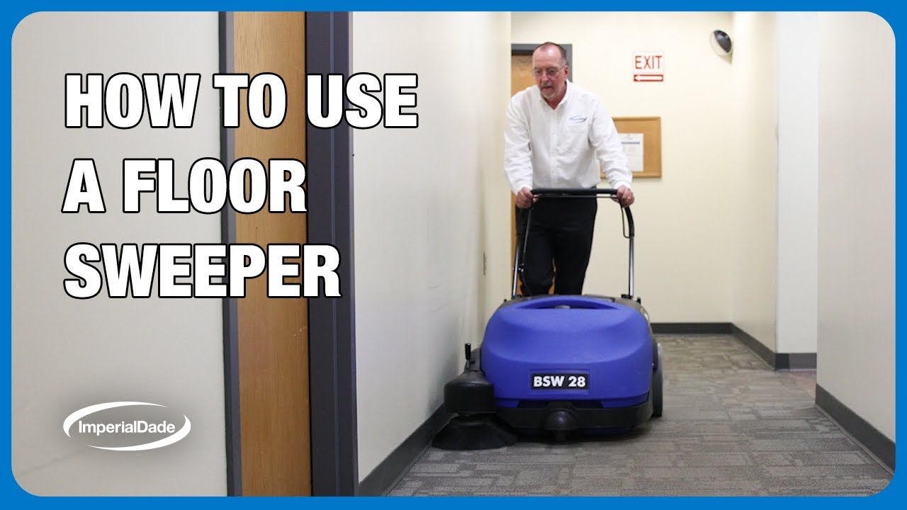 How to Use a Floor Sweeper - YouTube