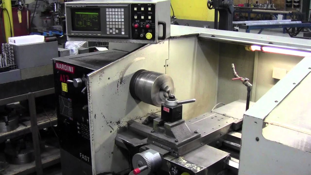 1995 Nardini Fast Trace CNC Engine Lathe - Machinesused.com - YouTube