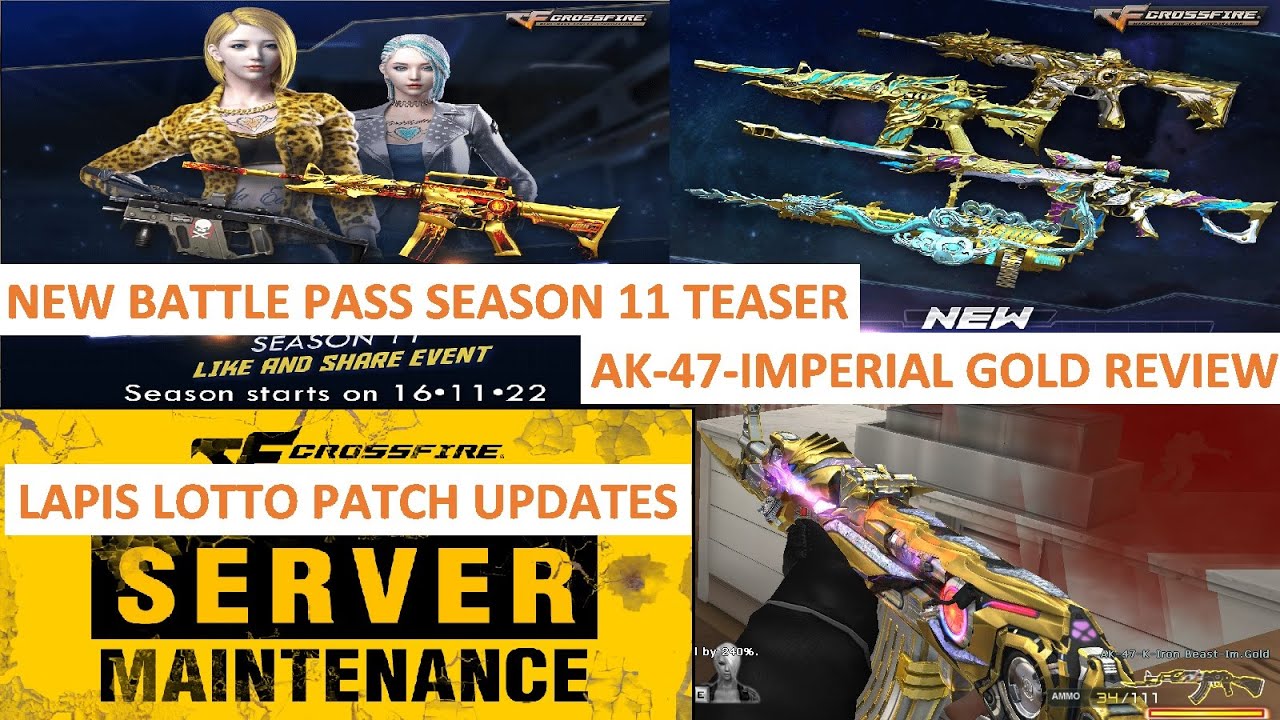 NEW BATTLE PASS SEASON 11 TEASER & LAPIS LOTTO PATCH UPDATES CROSSFIRE ...
