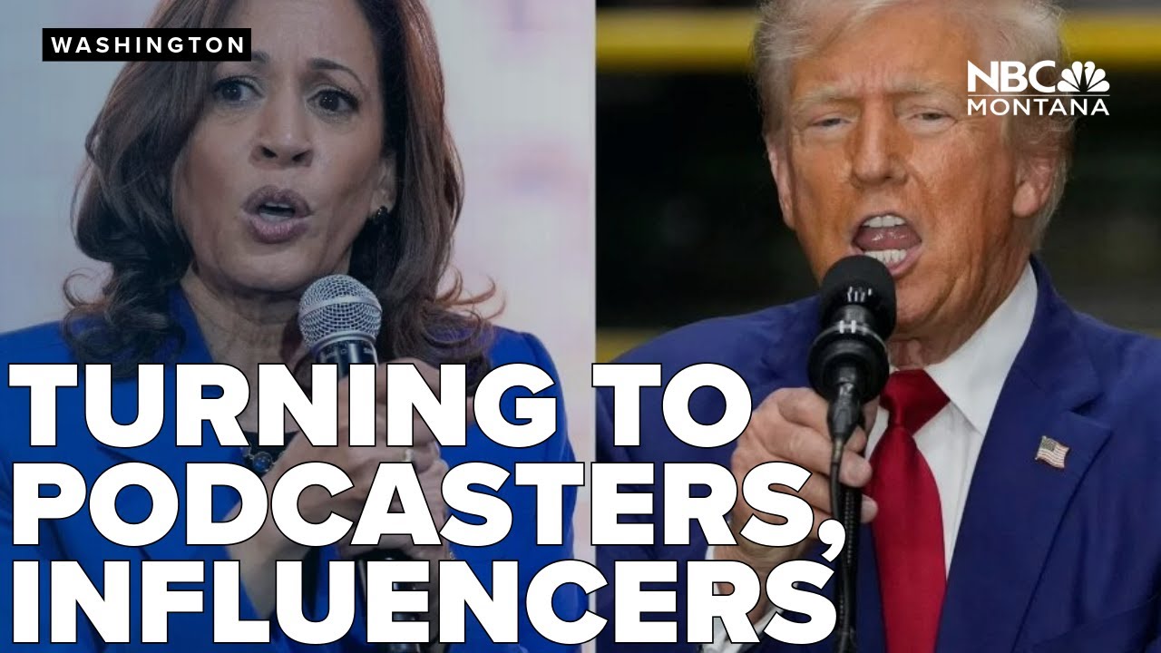 Trump, Harris turn to podcasters and influencers to court specific ...