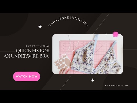 How to Fix An Underwire Bra - YouTube