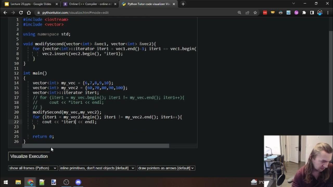 CSCI1060 Lecture 20 - Vectors II - YouTube