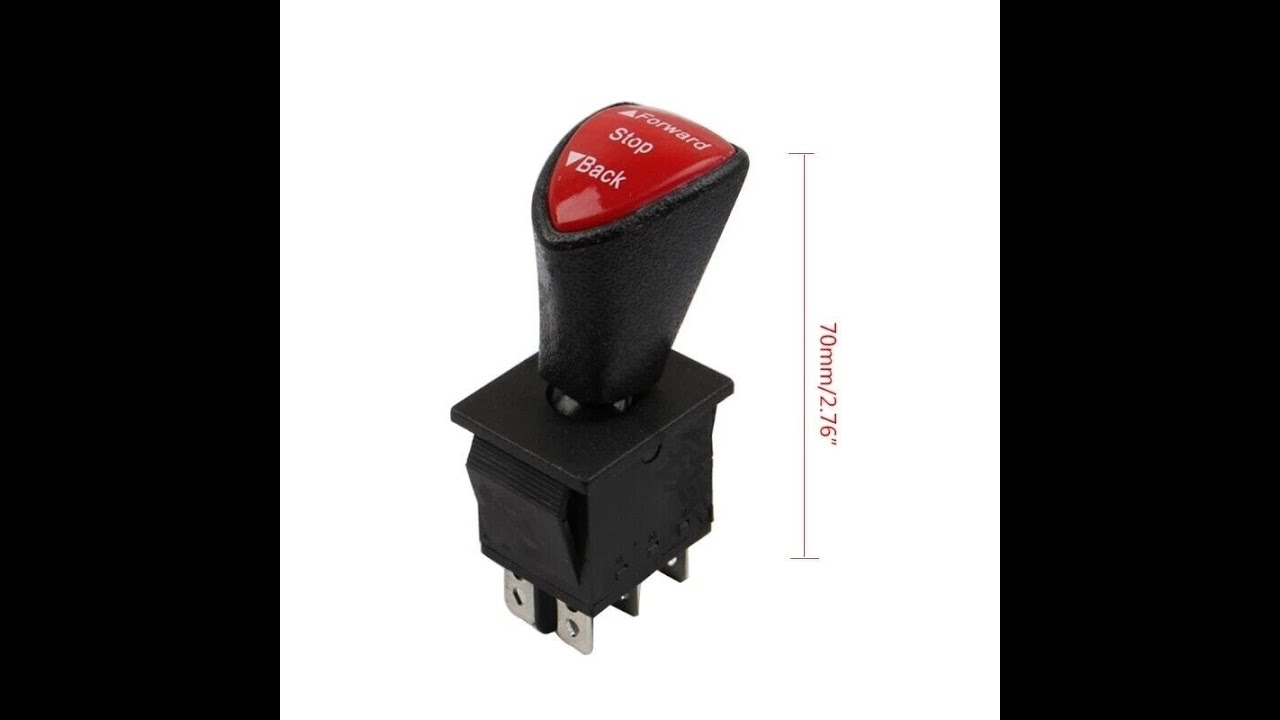How to reverse a motor latching toggle switch joystick - YouTube