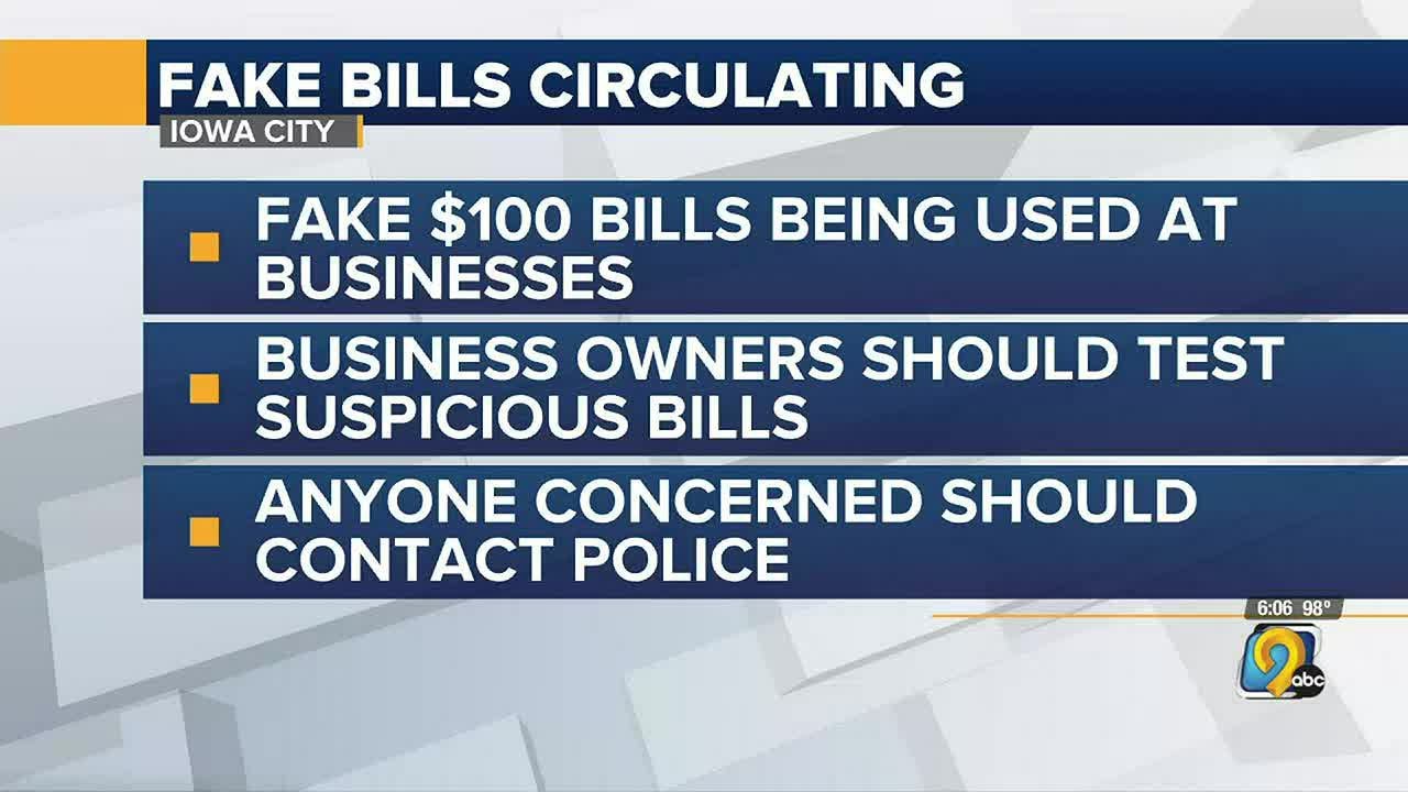 Fake bills circulating in Iowa City - YouTube