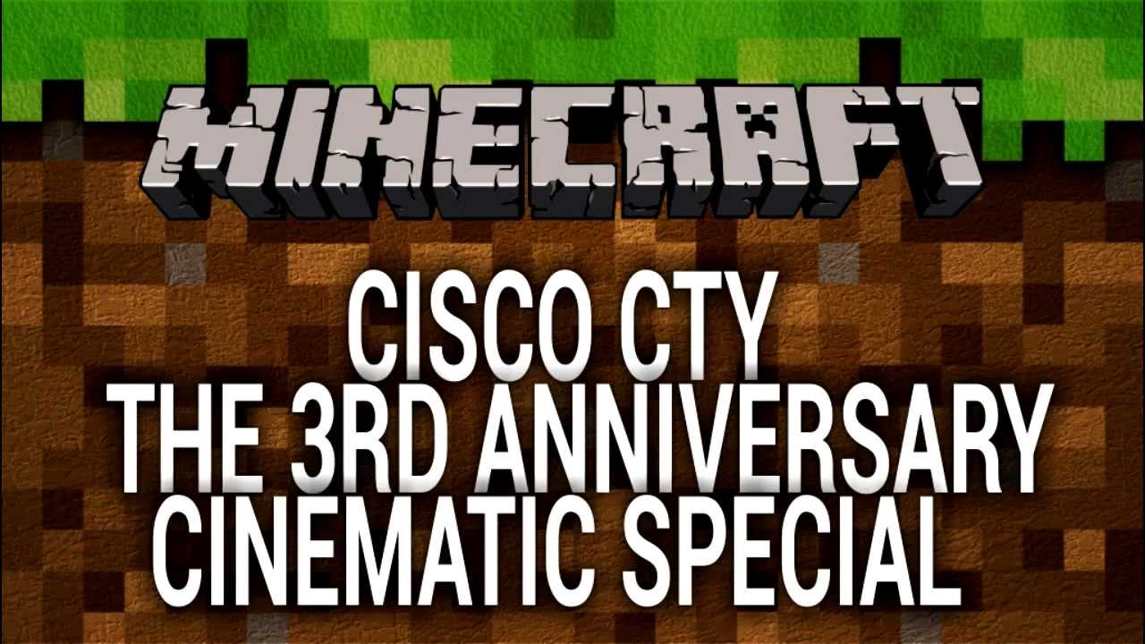 Minecraft cisco city 3rd anniversary final cinematic world tour special ...