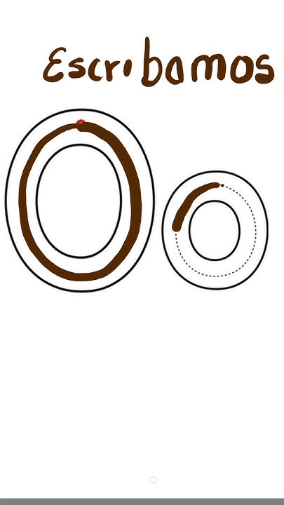 Escribir la letra O Write the letter o - YouTube