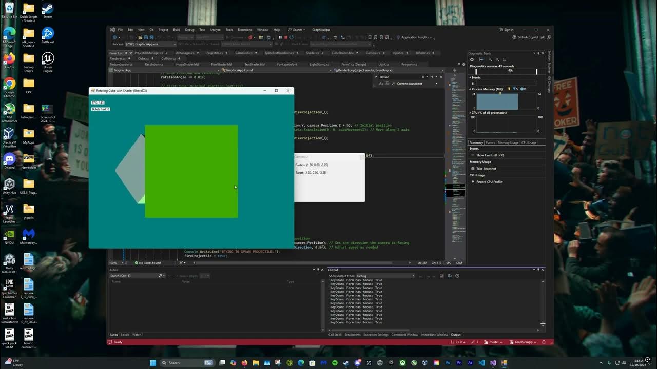 Custom Game Engine | Basic Collision Test - YouTube